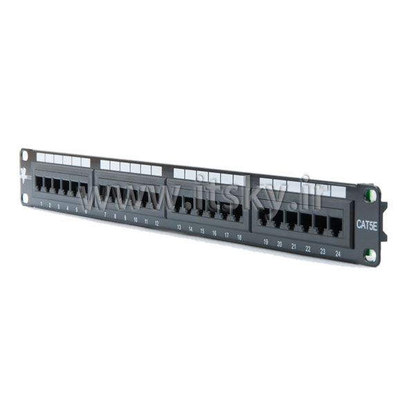 قیمت پچ پنل 24 پورت Cat5e یونیکام Unicom Patch Panel 24 Port CAT-5e ...