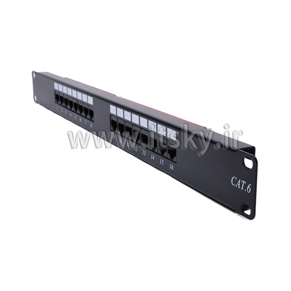 قیمت پچ پنل 16 پورت Cat6 شیلد یونیکام Unicom Patch Panel 16 Port CAT-6 ...